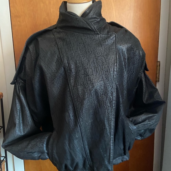 Infinity | Jackets & Coats | Euc Vintage Black Womens Leather Jacket ...
